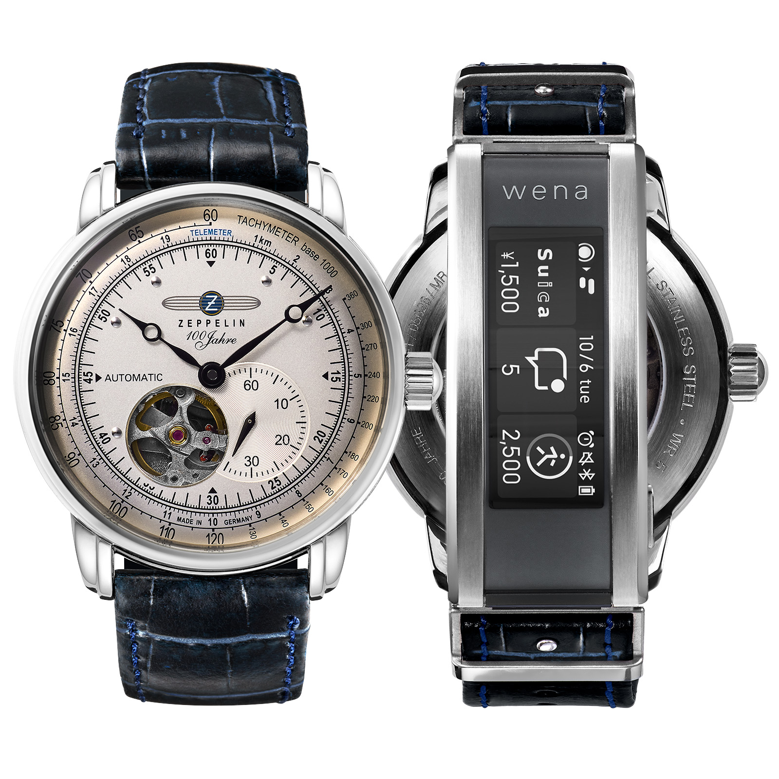 ZEPPELIN OPEN HEART AUTOMATIC JAPAN LIMITED -BLUE- | ZEPPELIN - ツェッペリン ...